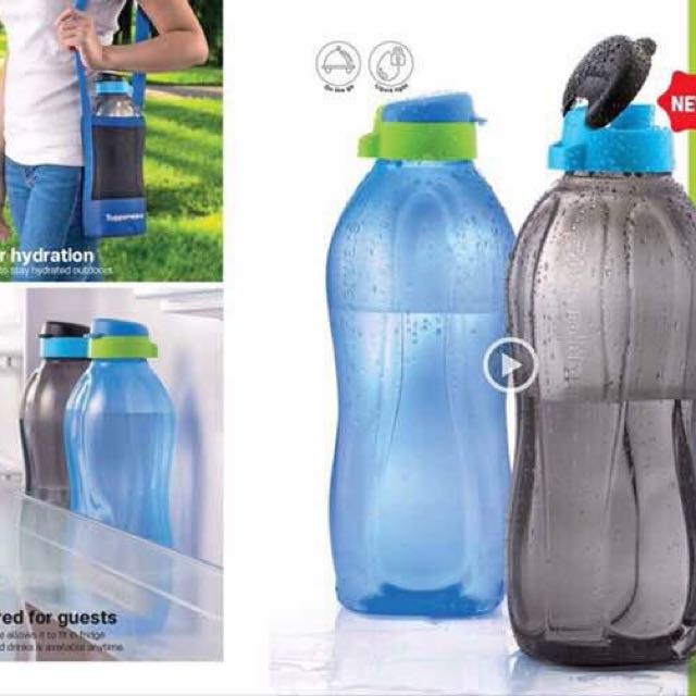 Tupperware New Design 2L Giant Eco Water Bottle (Blue), TV & Home ...