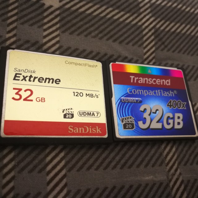 Two 32GB Compact Flash Cards, Mobile Phones & Gadgets, Mobile & Gadget ...