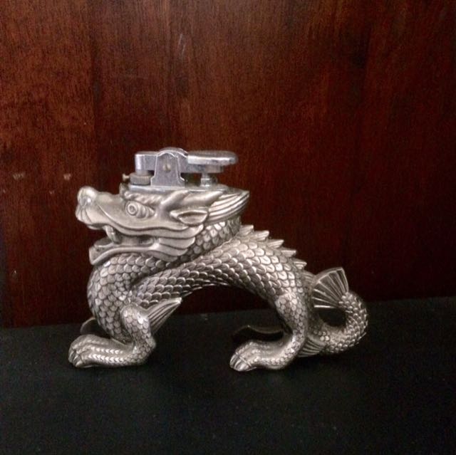 Vintage metalic dragon table lighter, Hobbies & Toys, Collectibles ...