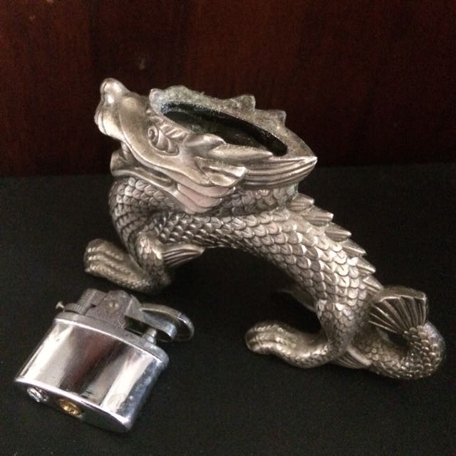 Vintage metalic dragon table lighter, Hobbies & Toys, Collectibles ...