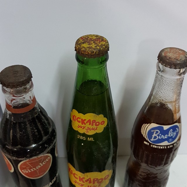 #0309- Vintage Soda bottles - Kickapoo/ Sinalco/ Bireley, Hobbies ...