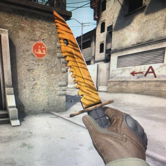 CS:Go M9 Bayonet | Tiger Tooth Knife, Video Gaming, Gaming Accessories ...