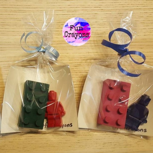 Lego Brick & Lego Man Crayons Party Favor, Hobbies & Toys, Toys & Games ...
