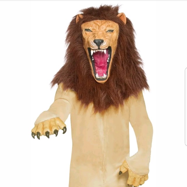 Mens Vicious Scary Lion Costume, Men's Fashion, Bottoms, Sleep and ...