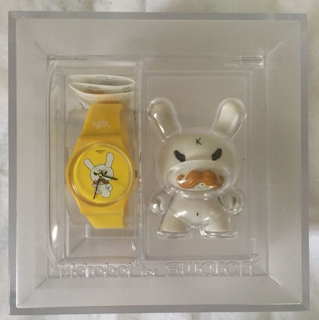 Swatch x Kidrobot -Kozik limited edition swatch watch, Women's Fashion ...