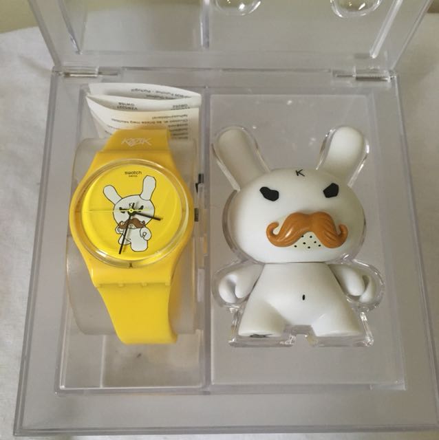 Swatch x Kidrobot -Kozik limited edition swatch watch, Women's Fashion ...