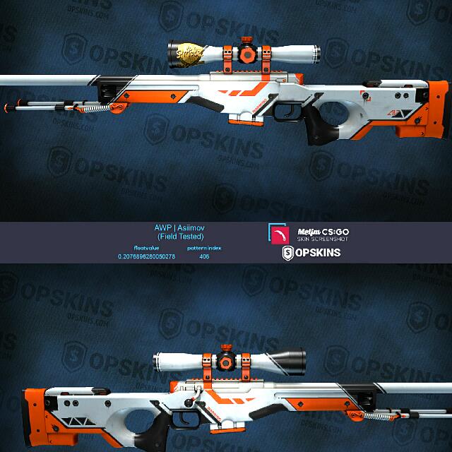 AWP ASIIMOV FIELD TESTED (S1mple GOLD on SCOPE), Video Gaming, Video ...