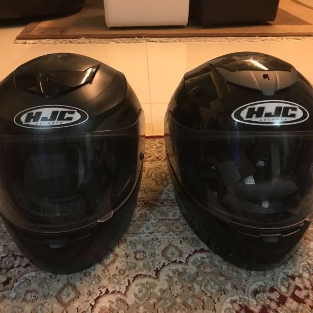 HJC Full Face Helmet, Motorcycles, Motorcycle Apparel on Carousell
