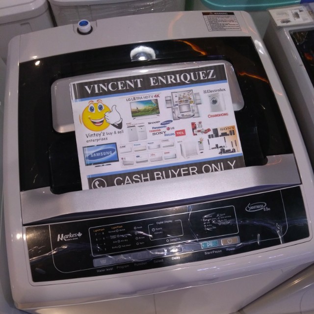 Markes fully auto top load washing machine 9.5 kg model: wmtl-m95m, TV ...