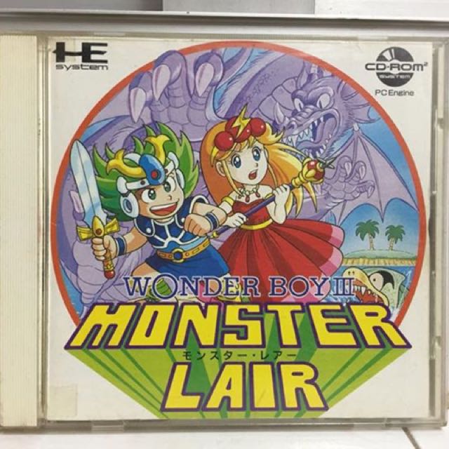 PC-engine(PCE)-CD-Rom-Hudson soft-wonder boy III Monster Lair, 電子遊戲, 遊戲機配件, 遊戲週邊商品 - Carousell