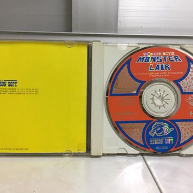 PC-engine(PCE)-CD-Rom-Hudson soft-wonder boy III Monster Lair, 電子遊戲, 遊戲 ...