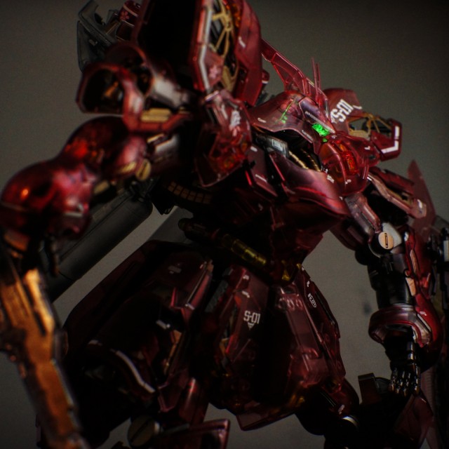 Sazabi mg ver.ka clear red custom, Hobbies & Toys, Toys & Games on ...