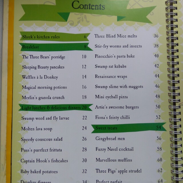 SHREK COOKBOOK, Hobbies & Toys, Books & Magazines, Children's Books on ...