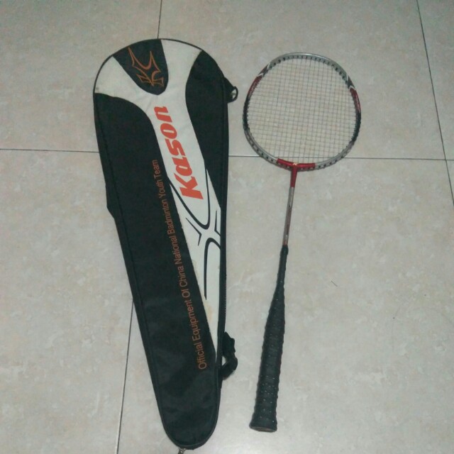 Badminton Racket kason kason tsf titanium power 100, Sports Equipment ...