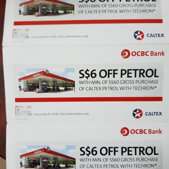 Caltex Petrol Voucher, Tickets & Vouchers, Vouchers on Carousell