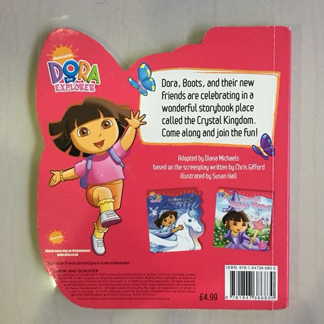 Dora The Explorer: Celebration in Crystal Kingdom Board Book, Hobbies ...
