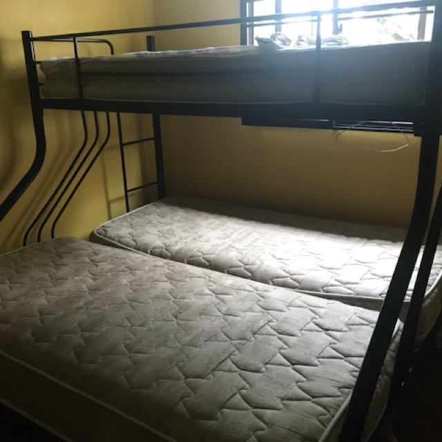 Double storey Bed Frame, Furniture & Home Living, Furniture, Bed Frames ...