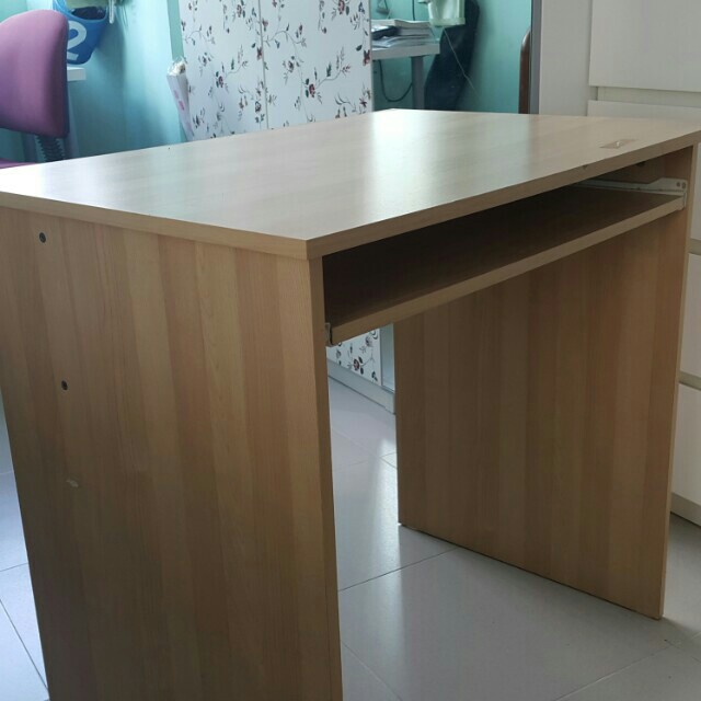 Ikea Flarke computer table with keyboard drawer, Furniture & Home ...