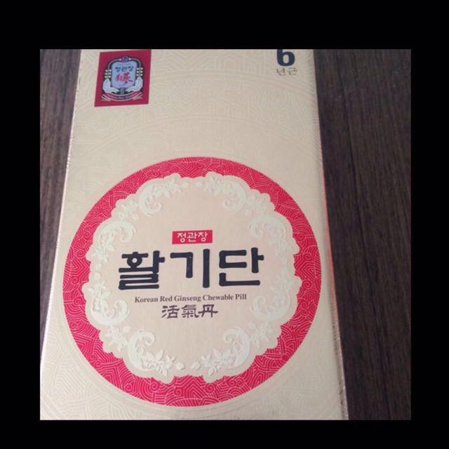 Korean Red Ginseng Chewable Pill, Health & Nutrition, Health ...