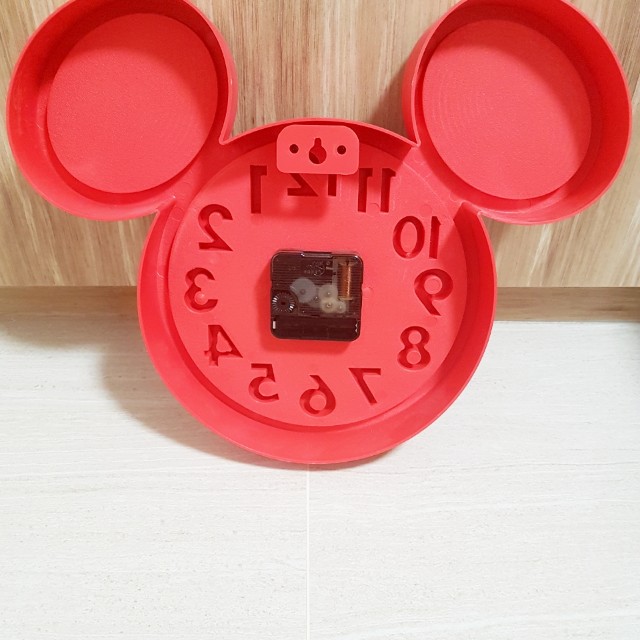 Mickey Mouse Clock Furniture And Home Living Home Decor Clocks On Carousell