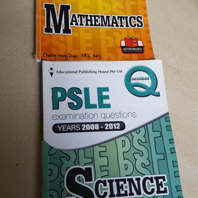 PSLE maths and science examination 2008-2012, Hobbies & Toys, Books ...