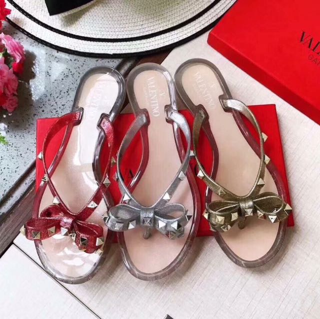 Valentino slippers, Luxury, Apparel on Carousell