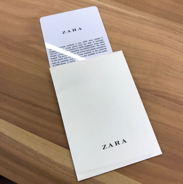 Zara Singapore 50 Gift Card Tickets Vouchers Vouchers On Carousell