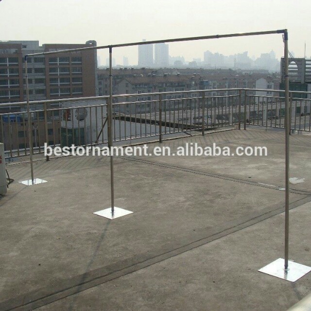 Heavy Duty 2.3mx2m to 4mx4m Stainless Steel adjustable backdrop curtain ...