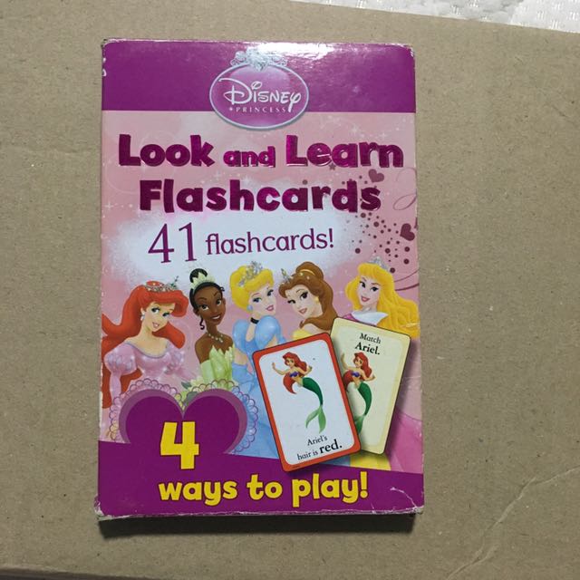 Disney Princess Flashcards, Hobbies & Toys, Books & Magazines, Fiction ...