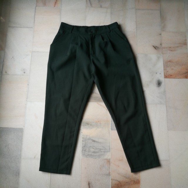 Elastic Waist Band Trouses, Women's Fashion, Bottoms, Shorts on Carousell