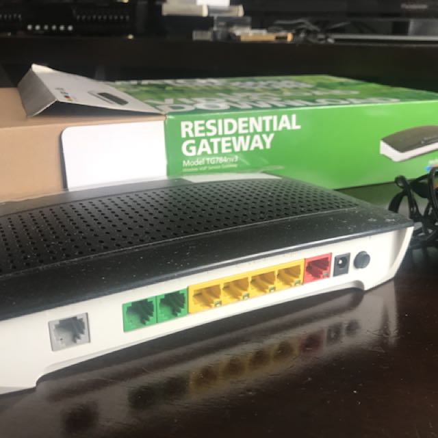 Maxis technicolor modem router TG784n v3, Computers & Tech, Parts ...