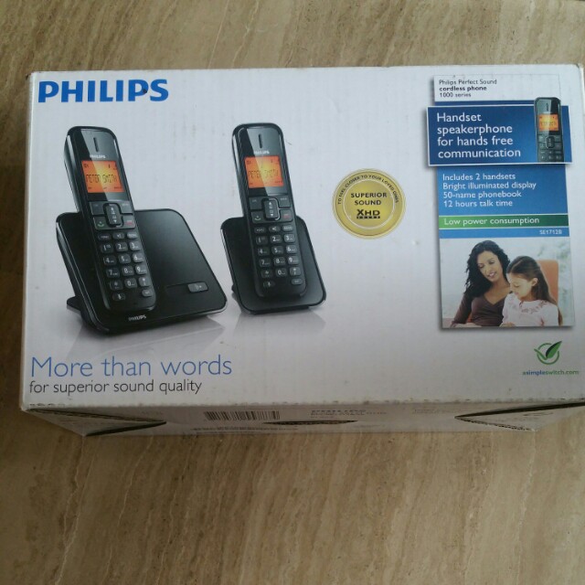 Philips cordless phone (duo), Mobile Phones & Gadgets, Mobile & Gadget ...