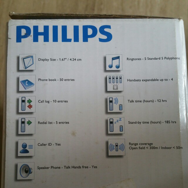 Philips cordless phone (duo), Mobile Phones & Gadgets, Mobile & Gadget ...