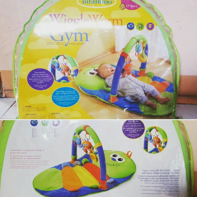 Wiggle worm play gym, Babies & Kids, Infant Playtime on Carousell