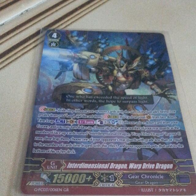 Cardfight Vanguard (Interdimensional Dragon,Warp Drive Dragon), Hobbies ...