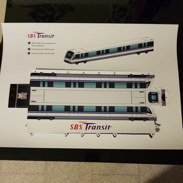 Downtown line mrt paper model, Toys & Games, Bricks & Figurines on ...