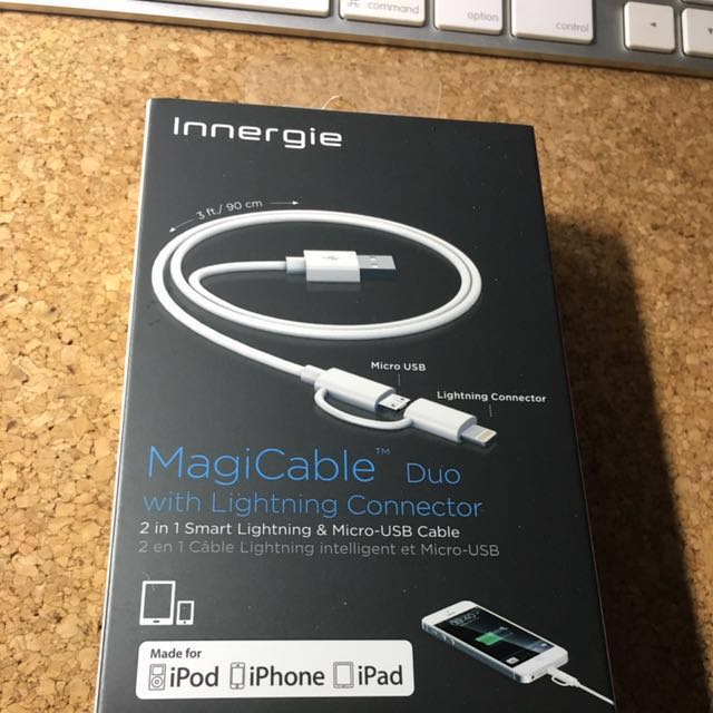 Innergie MagiCable Duo with Lightning Connector, Mobile Phones ...