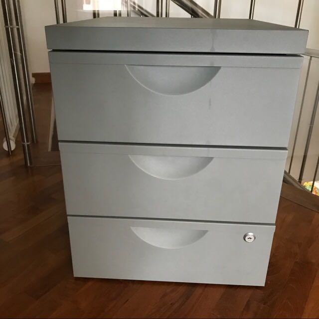Metal office pedestal drawers, Furniture & Home Living, Furniture ...