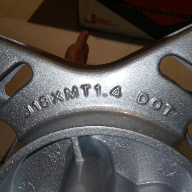 Rxz rim 18"mbx racing boy, Motorcycles, Motorcycle Accessories on Carousell