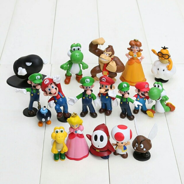 Super Mario Bros 18pcs/set, Hobbies & Toys, Toys & Games on Carousell