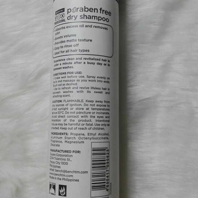 Bench Fix Professional| Shampoo & Dash Dry Shampoo, Beauty & Personal ...