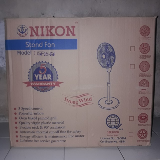 Nikon Stand Fan ISF16-F1, TV & Home Appliances, TV & Entertainment, TV ...