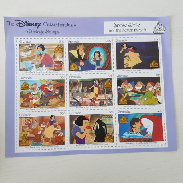 Disney Snow White Stamps (Special Edition), Hobbies & Toys, Memorabilia ...