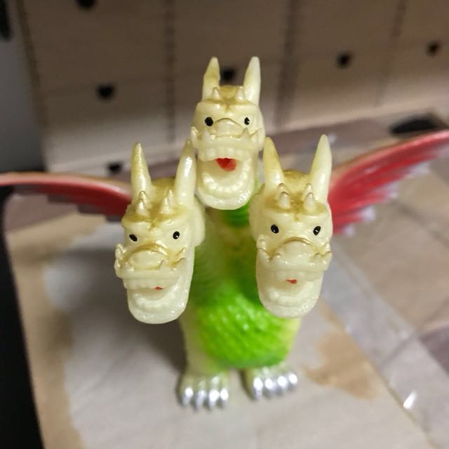 Slash GID Ghidorah Sofubi Godzilla M1-Go Marmit Marusan, Hobbies & Toys, Toys & Games on Carousell