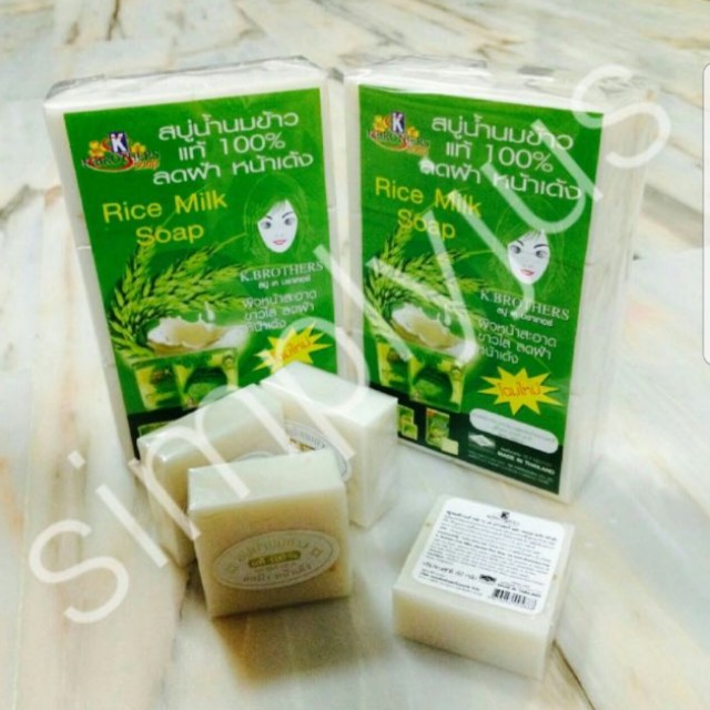 Thai Rice Soap (108 pieces for $50), Health & Nutrition, Health ...