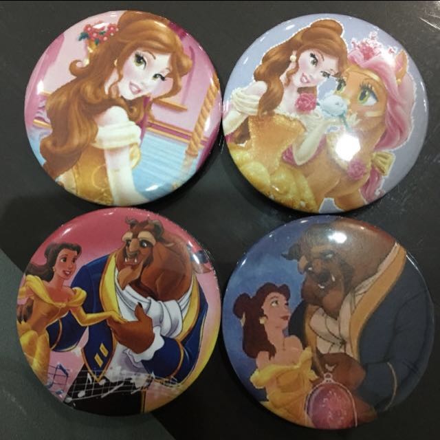 $0.60 each Disney princess belle badges for birthday party, Babies ...