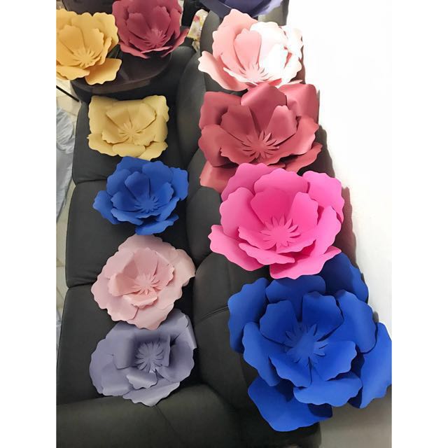 Big 15 inch paper flowers, Hobbies & Toys, Stationery & Craft ...