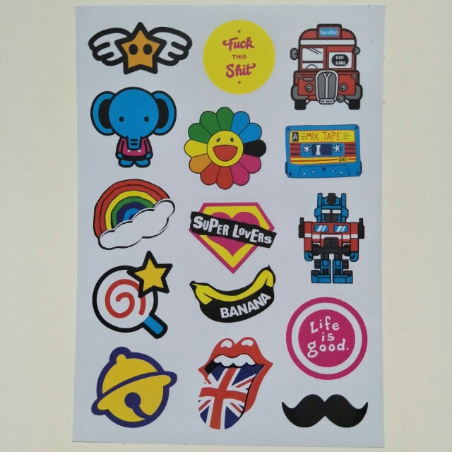 Logo Sticker, Hobbies & Toys, Stationery & Craft, Art & Prints on Carousell