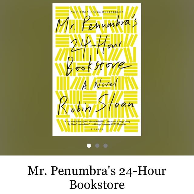 Mr Penumbra's 24-Hour Bookstore, Hobbies & Toys, Books & Magazines ...