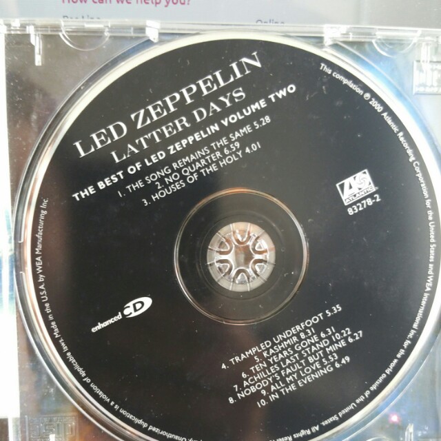 ORIGINAL CD LED ZEPPELIN (LATTER DAYS), Hobbies & Toys, Music & Media ...